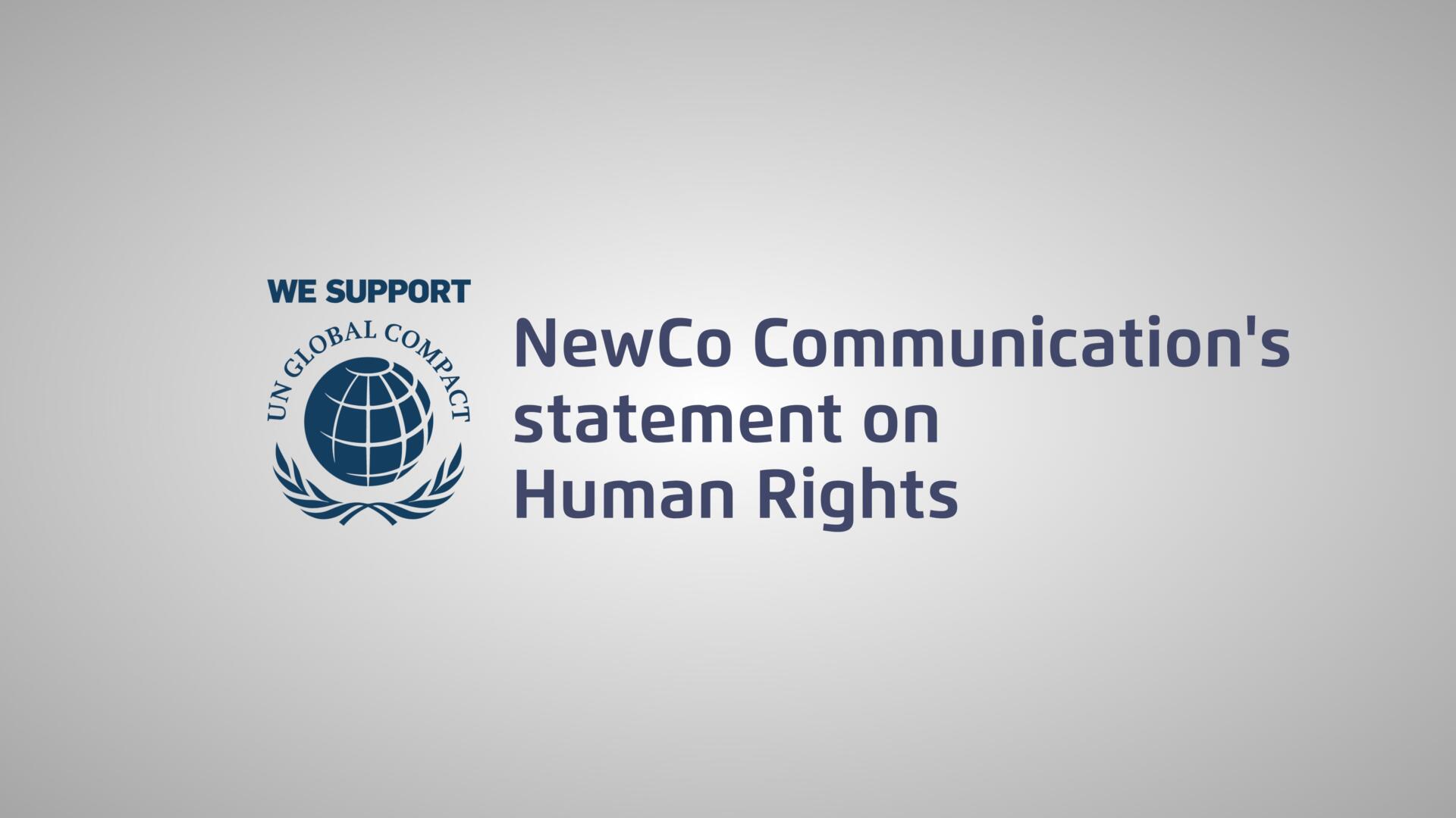 NewCo Communications’ statement on Human Rights – Newco Communications